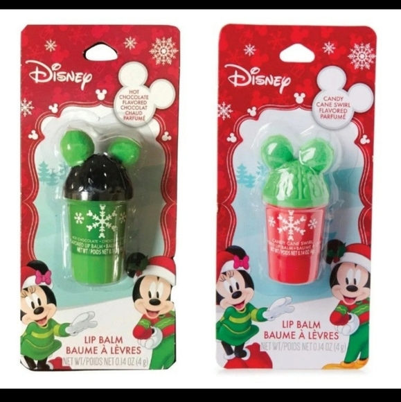 Taste Beauty | Makeup | Disney Mickey Mouse Christmas Lip Balms Candy Cane Swirl Mint Hot ...